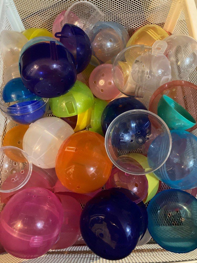 Basket of Plastic Ball Capsules, Hobbies & Toys, Toys & Games on Carousell
