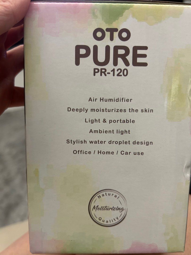 BNIB: OTO Pure PR-120, TV & Home Appliances, Air Purifiers & Dehumidifiers on Carousell