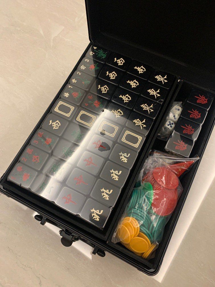 Rare, Brand new black Mahjong set, Hobbies & Toys, Toys & Games on ...