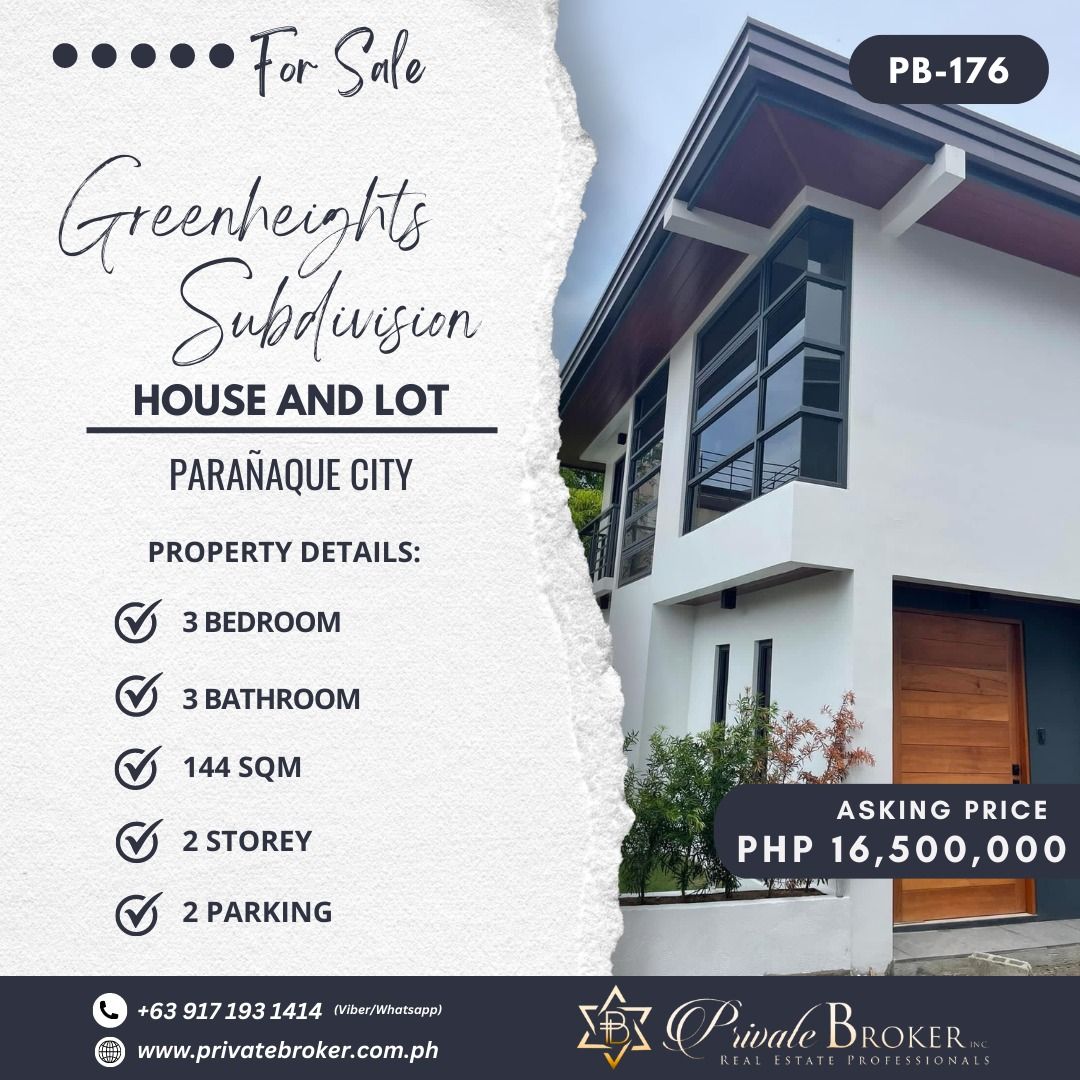 Brand New House & Lot For Sale at GreenHeights Subdivision, Property, For Sale, House & Lot on ...