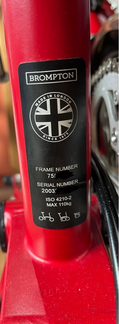Brompton - House Red - M2R (C-line), Sports Equipment, Bicycles & Parts ...