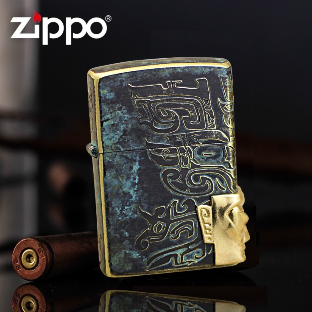 Bronze San Xing Dui Chinese Zippo Lighter, Hobbies & Toys, Collectibles ...