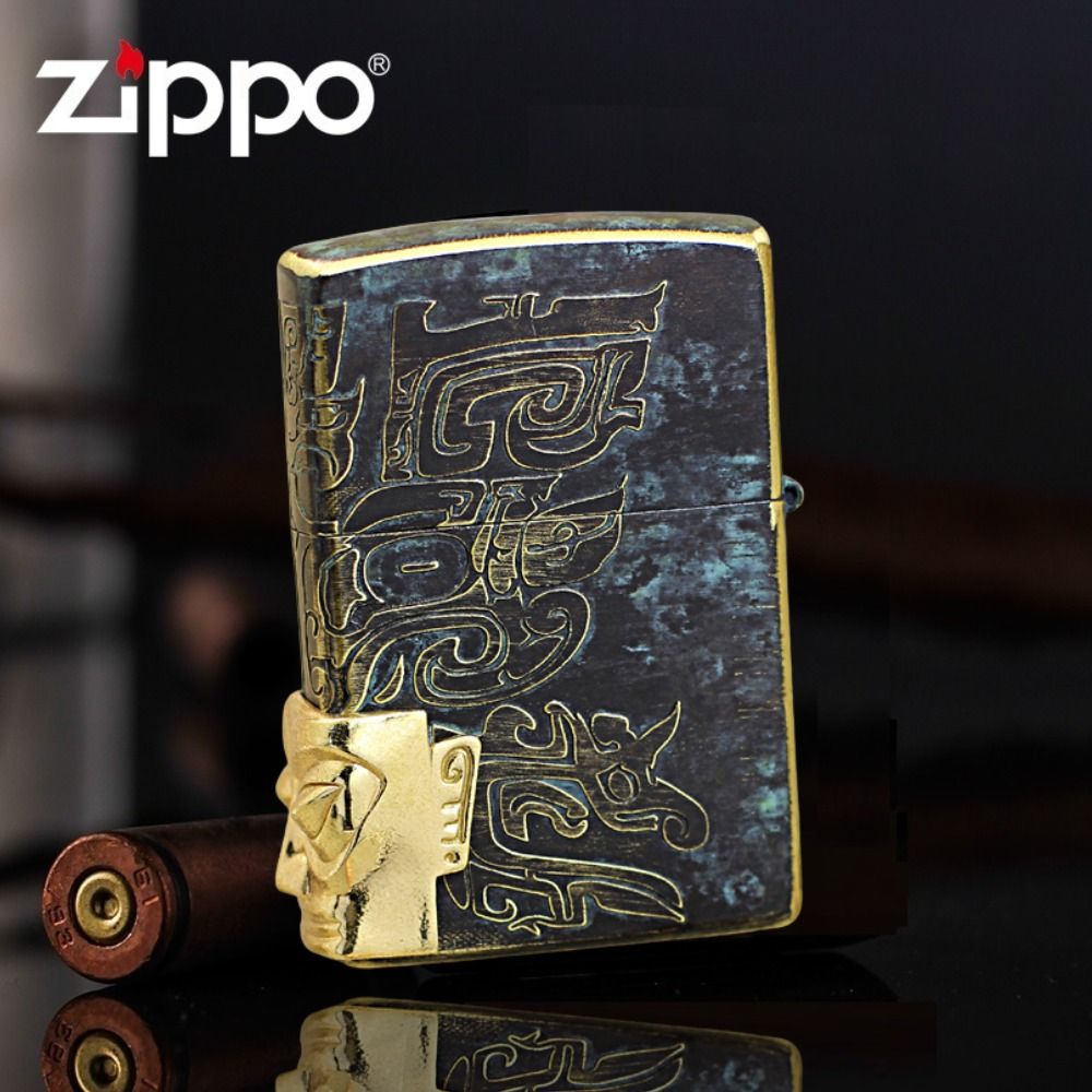 Bronze San Xing Dui Chinese Zippo Lighter, Hobbies & Toys, Collectibles ...
