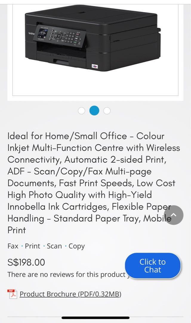Brother Printer with refillable ink, Computers & Tech, Printers, Scanners & Copiers on Carousell