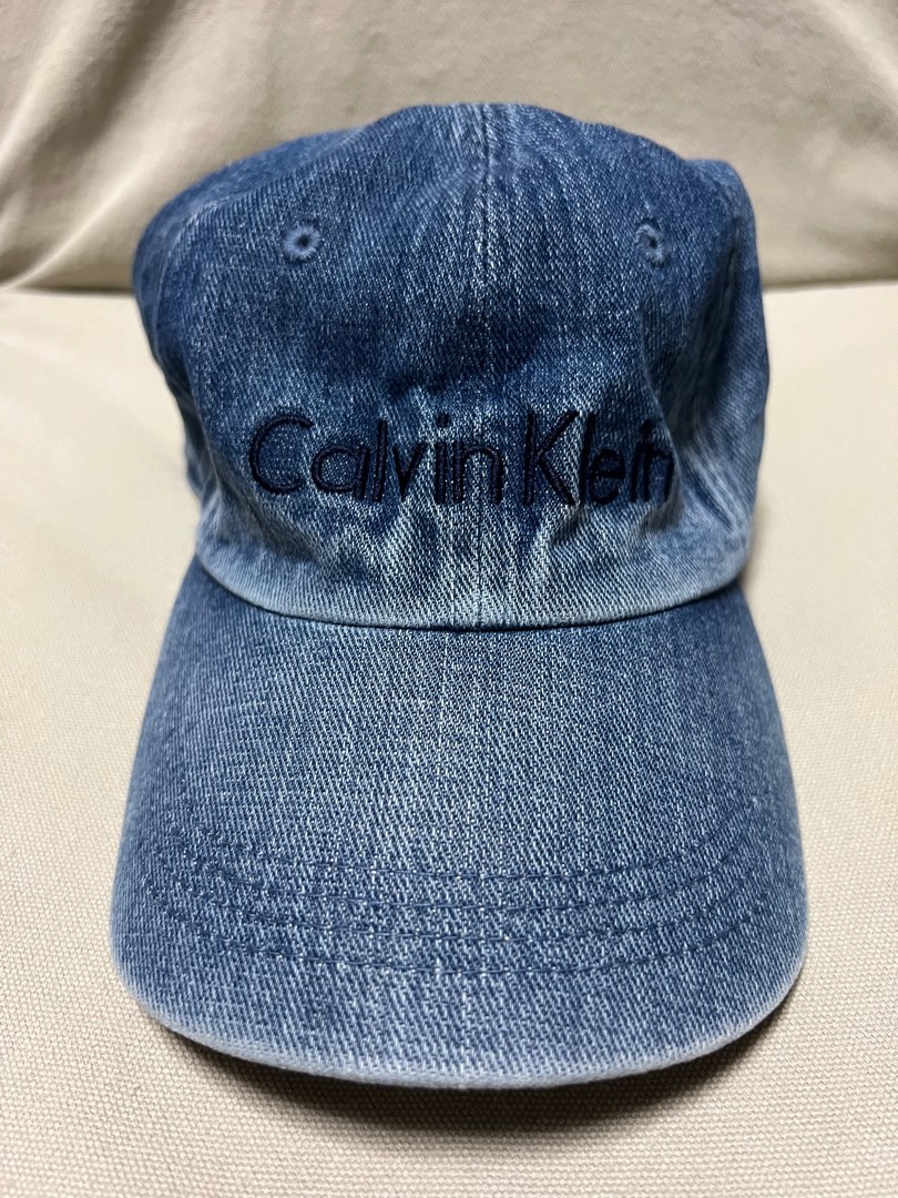 90s Calvin Klein CK Denim Cap bnew on Carousell