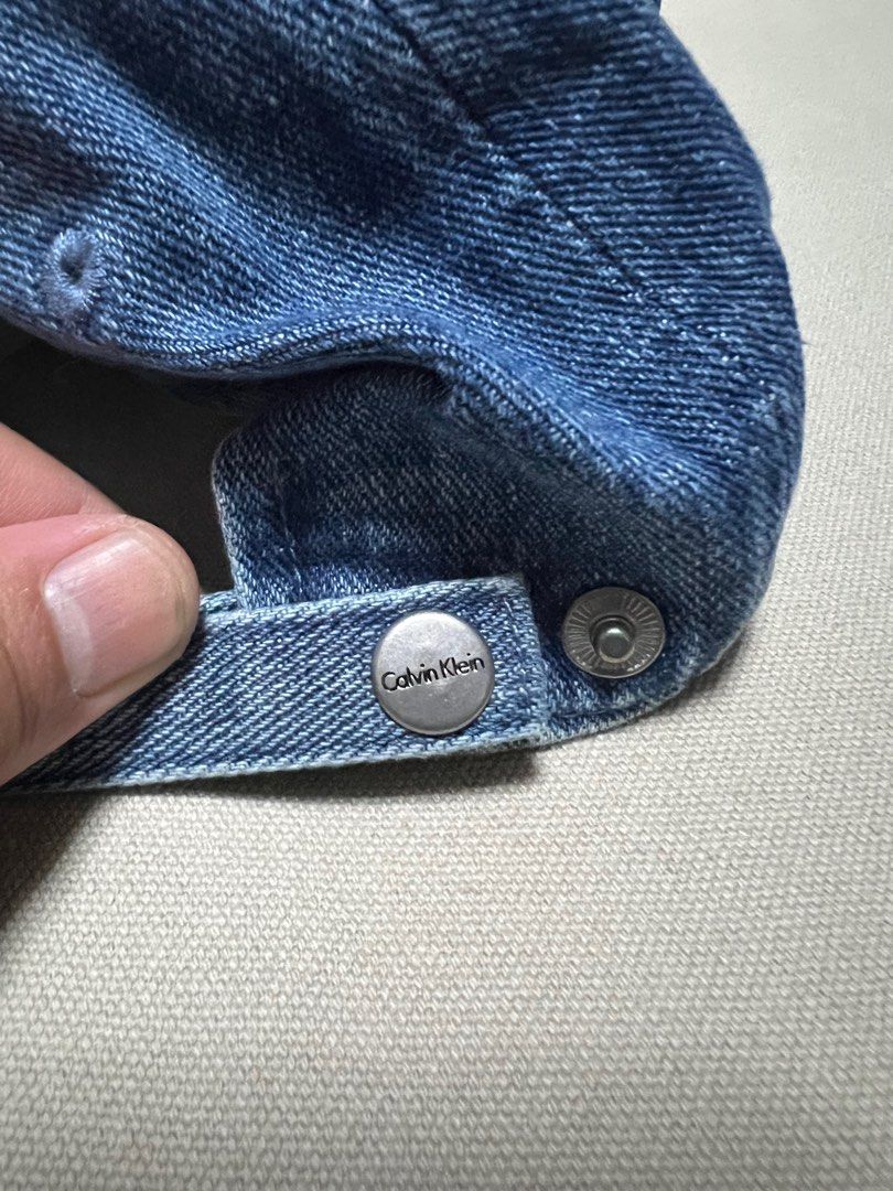 90s Calvin Klein CK Denim Cap bnew on Carousell