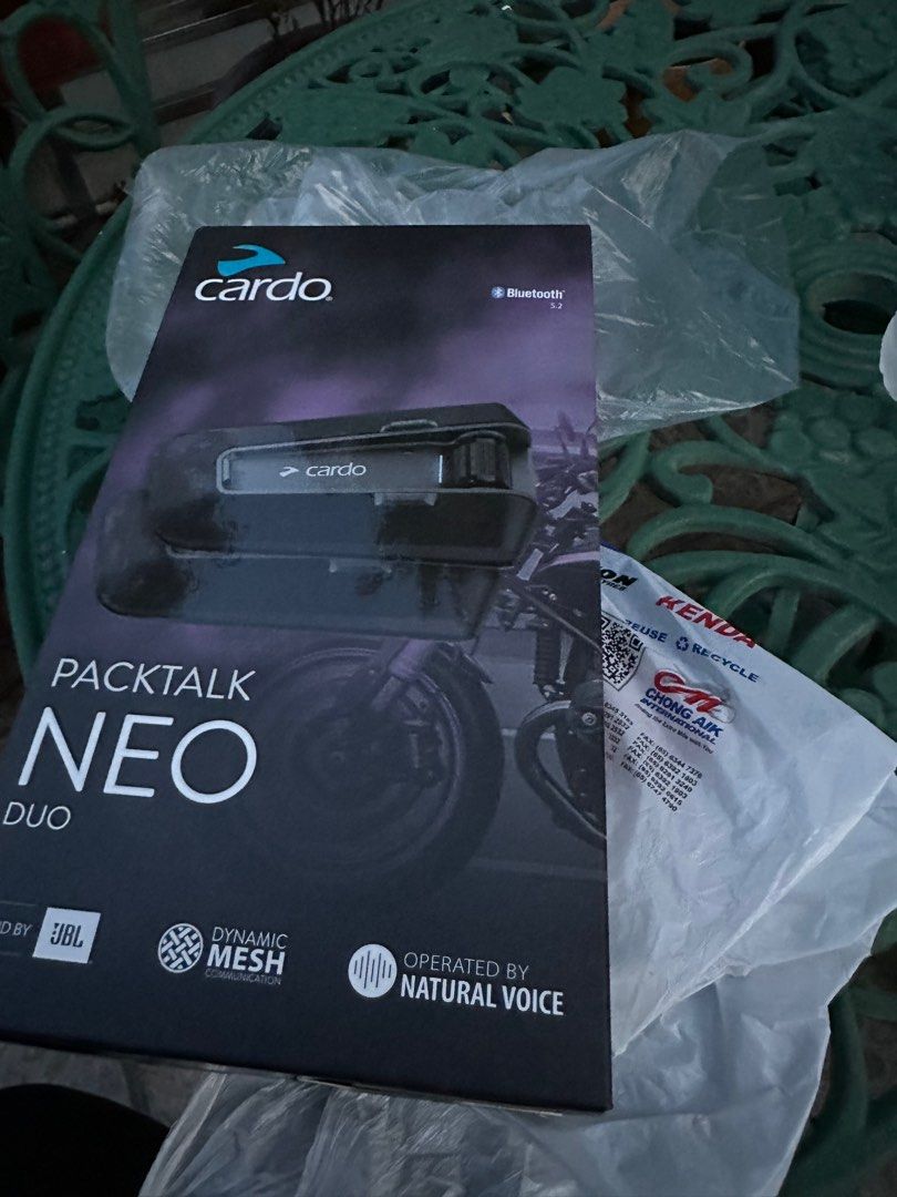 Cardo Packtalk Neo helmet Bluetooth communicator mesh *SINGLE* brand ...
