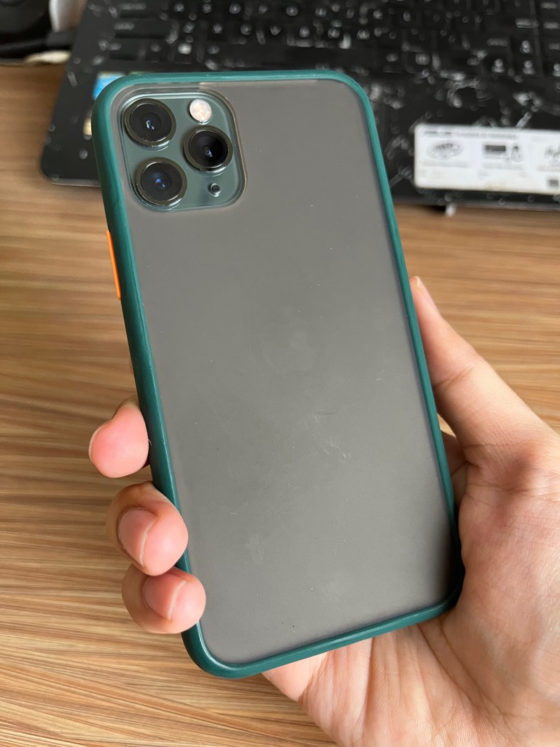 Case Polos Hijau iPhone 11 Pro, Telepon Seluler & Tablet, Aksesoris ...
