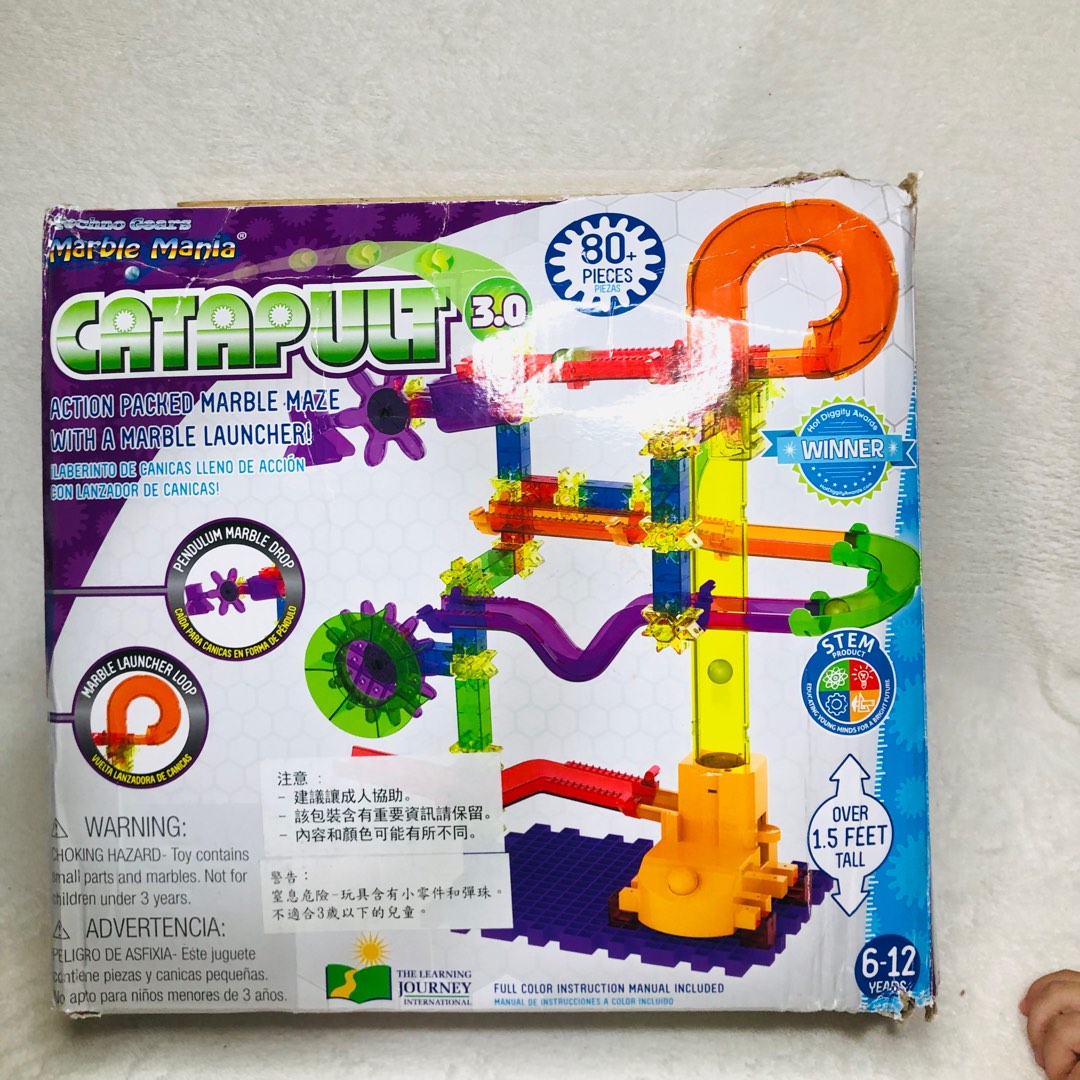 Catapult Marble Run, Hobbies & Toys, Toys & Games on Carousell