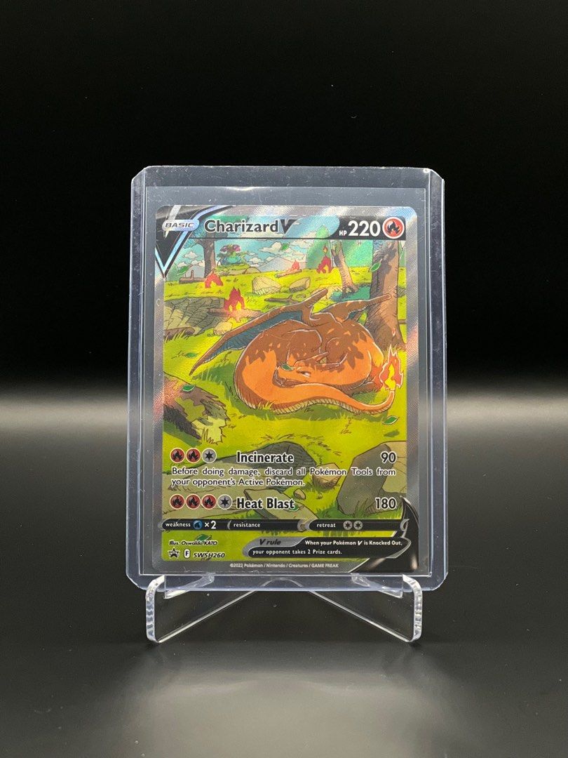 Charizard V UPC Promo Pokemon, Hobbies & Toys, Toys & Games on Carousell