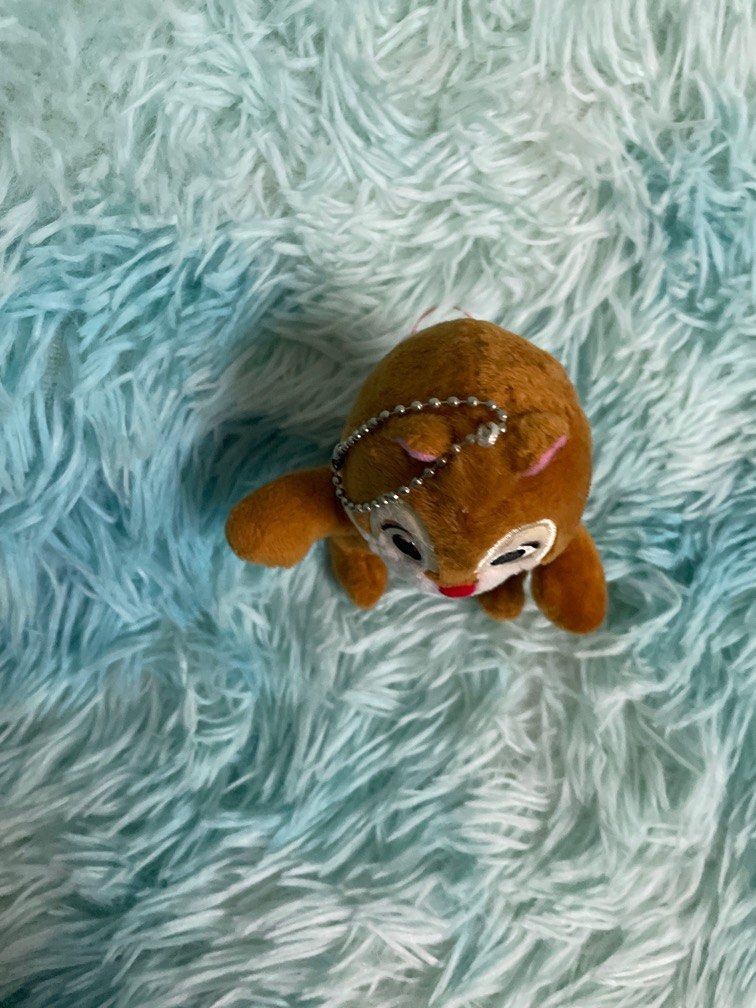 Chipmunk disney plush keychain, Hobbies & Toys, Toys & Games on Carousell