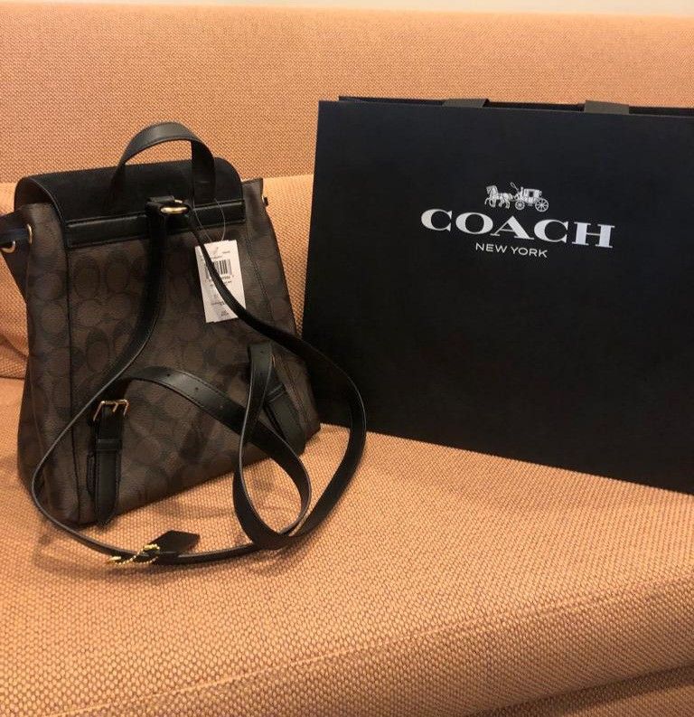 Coach Suade in signature, Luxury, Bags & Wallets on Carousell