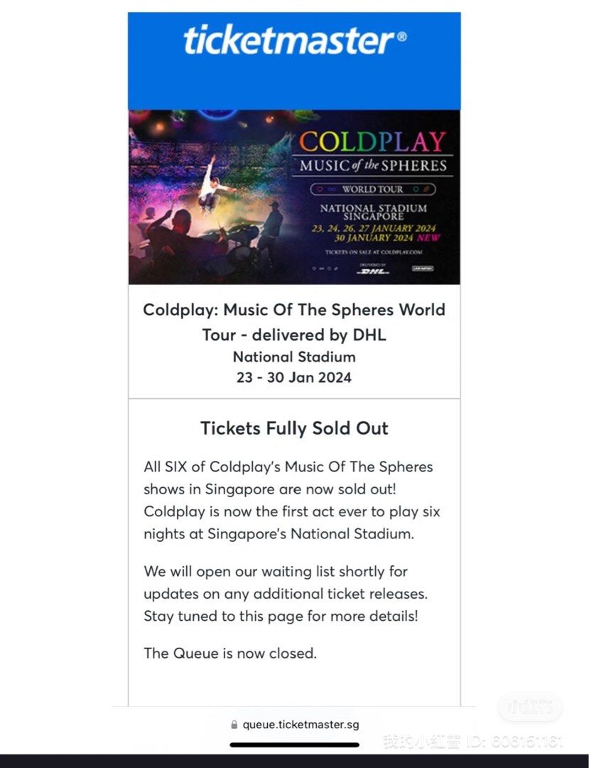 Coldplay Concert 2024, Tickets & Vouchers, Event Tickets on Carousell