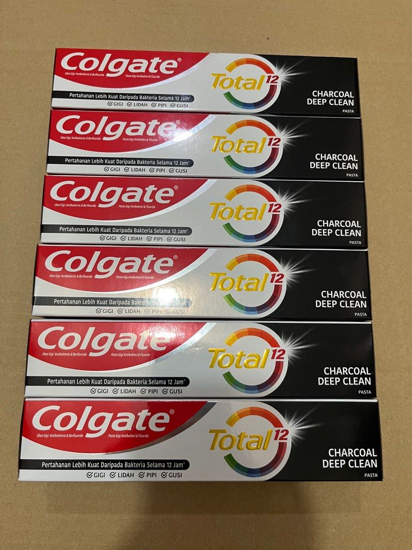 Colgate Total 12 Charcoal Toothpaste 150g, Beauty & Personal Care, Oral ...