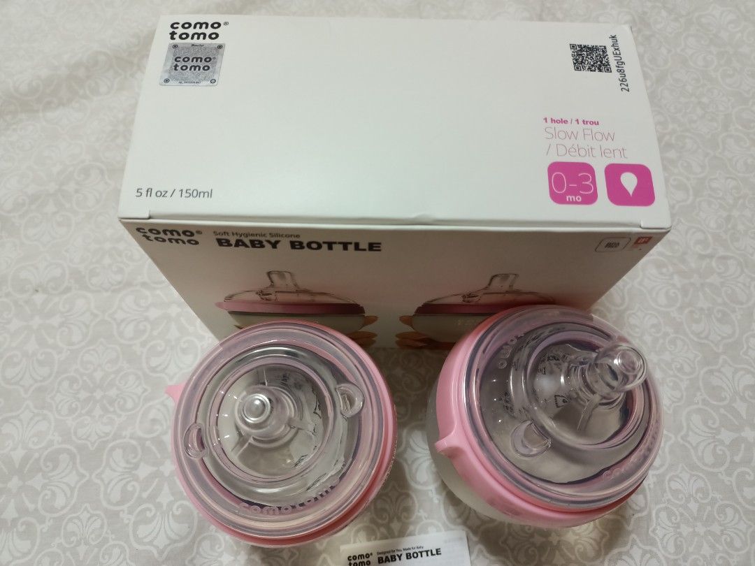 Comotomo Slow Flow 1 Hole Nipples, Babies & Kids, Nursing & Feeding ...