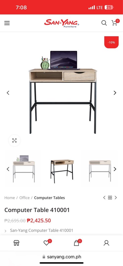 Computer Table, Furniture & Home Living, Office Furniture & Fixtures on ...