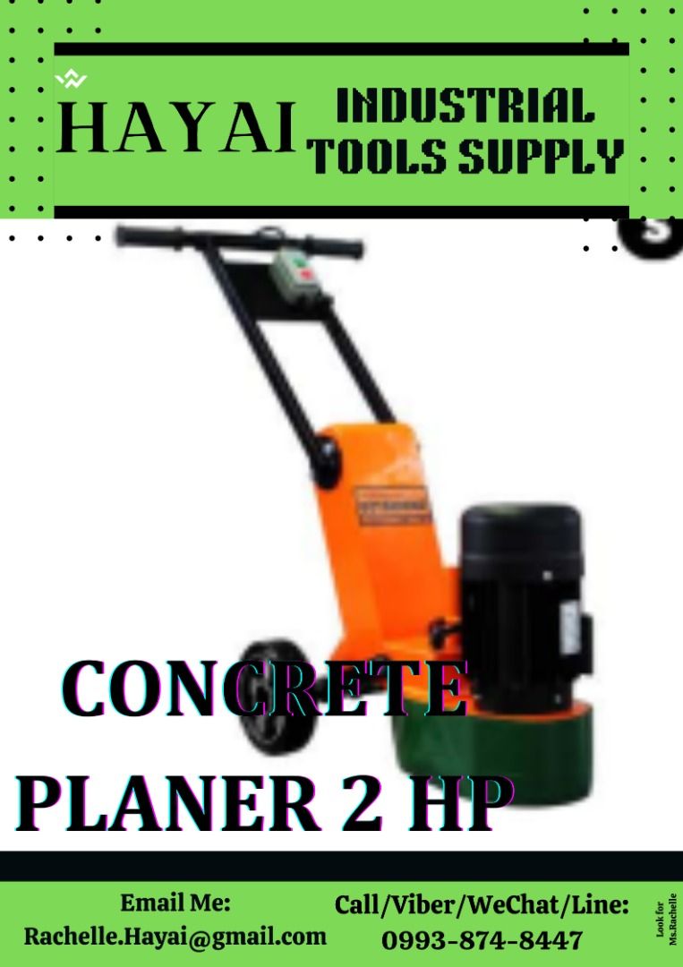 CONCRETE PLANER 2 HP, Commercial & Industrial, Industrial Equipment on ...