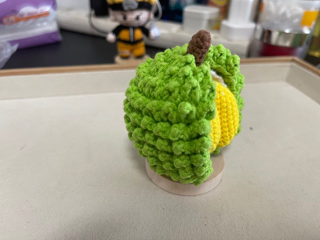 Crochet Durian, Hobbies & Toys, Stationery & Craft, Handmade Craft on ...