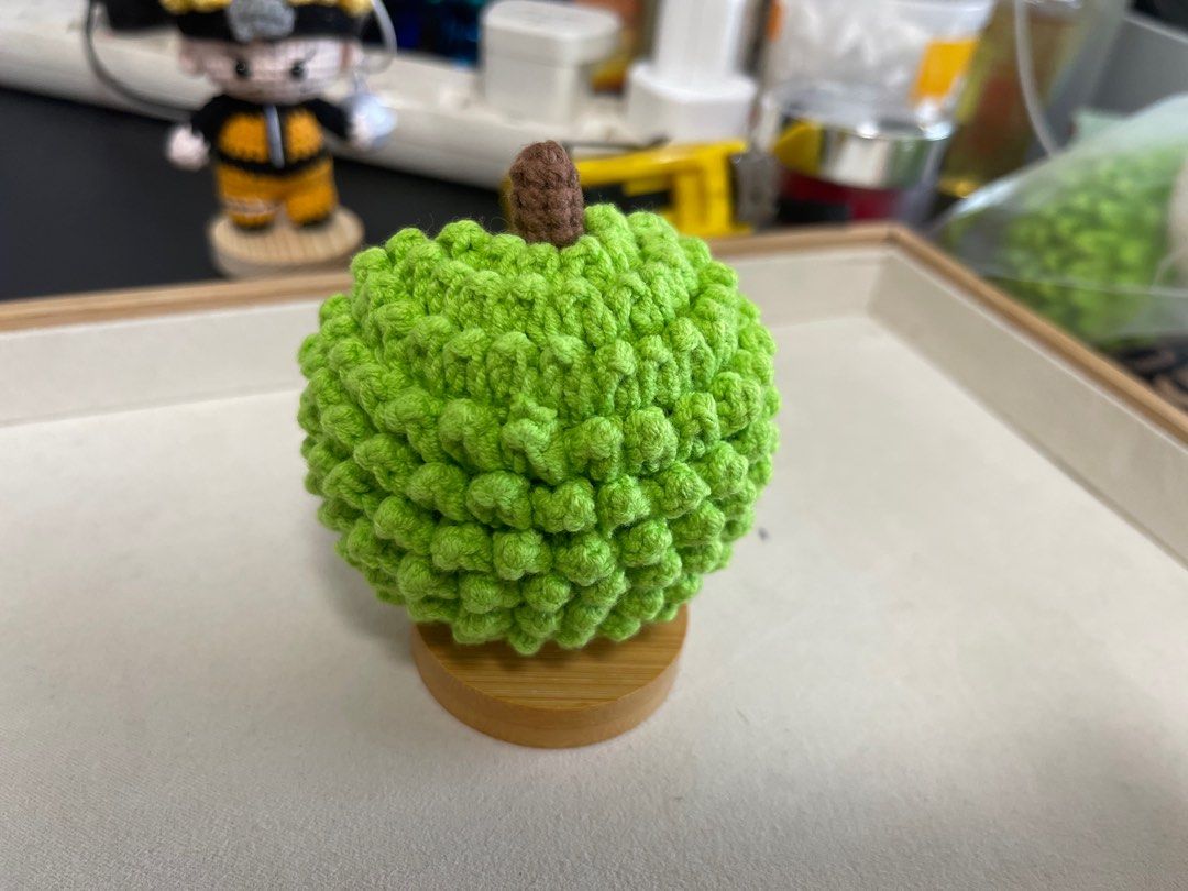 Crochet Durian, Hobbies & Toys, Stationery & Craft, Handmade Craft on ...
