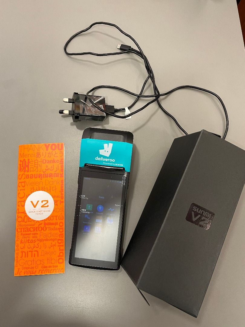 Deliveroo Machine/ Wireless data POS System Sunmi V2, Mobile Phones ...