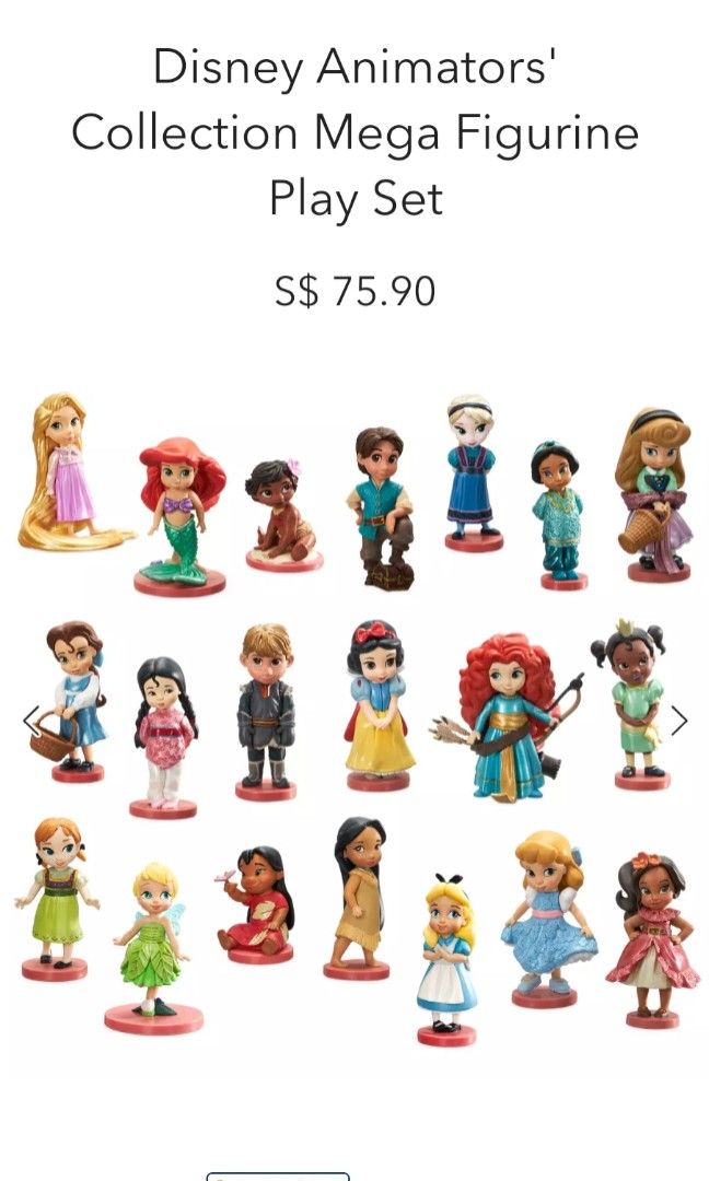 Disney Animators Collection Mega Figurine Set Princesses, Hobbies ...