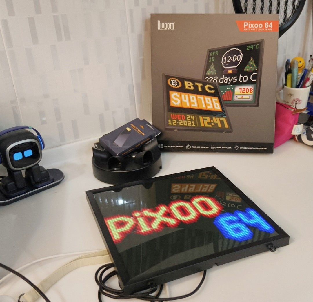 Divoom Pixoo 64 Pixel Art Big Display 64x64 WiFi Digital Frame ...
