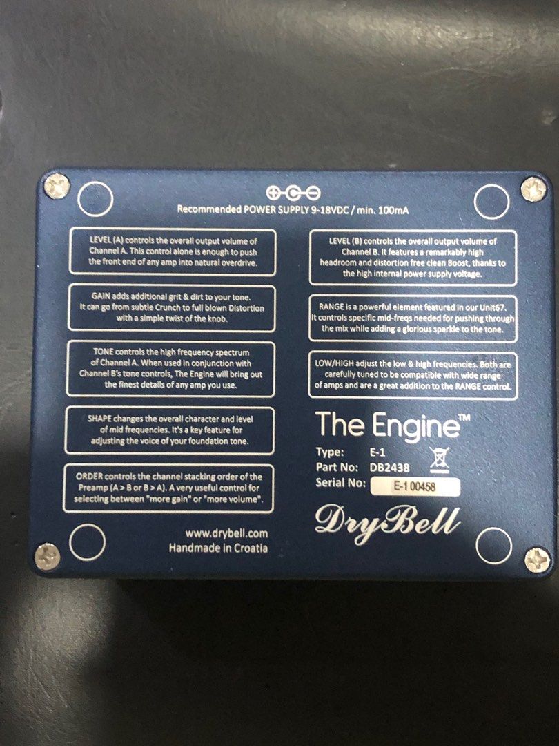 Drybell The Engine, Hobbies & Toys, Music & Media, Music Accessories on ...