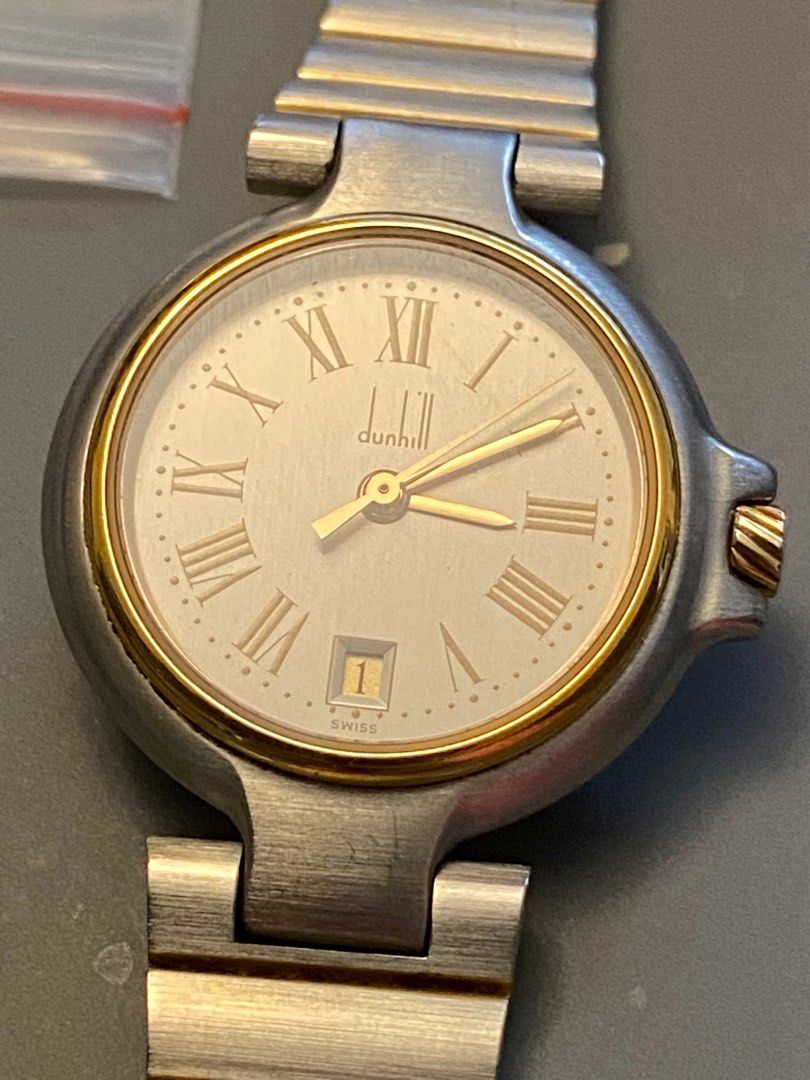 Dunhill Millennium Date Stainless Steel Quartz Ladies Watch. Comes with ...