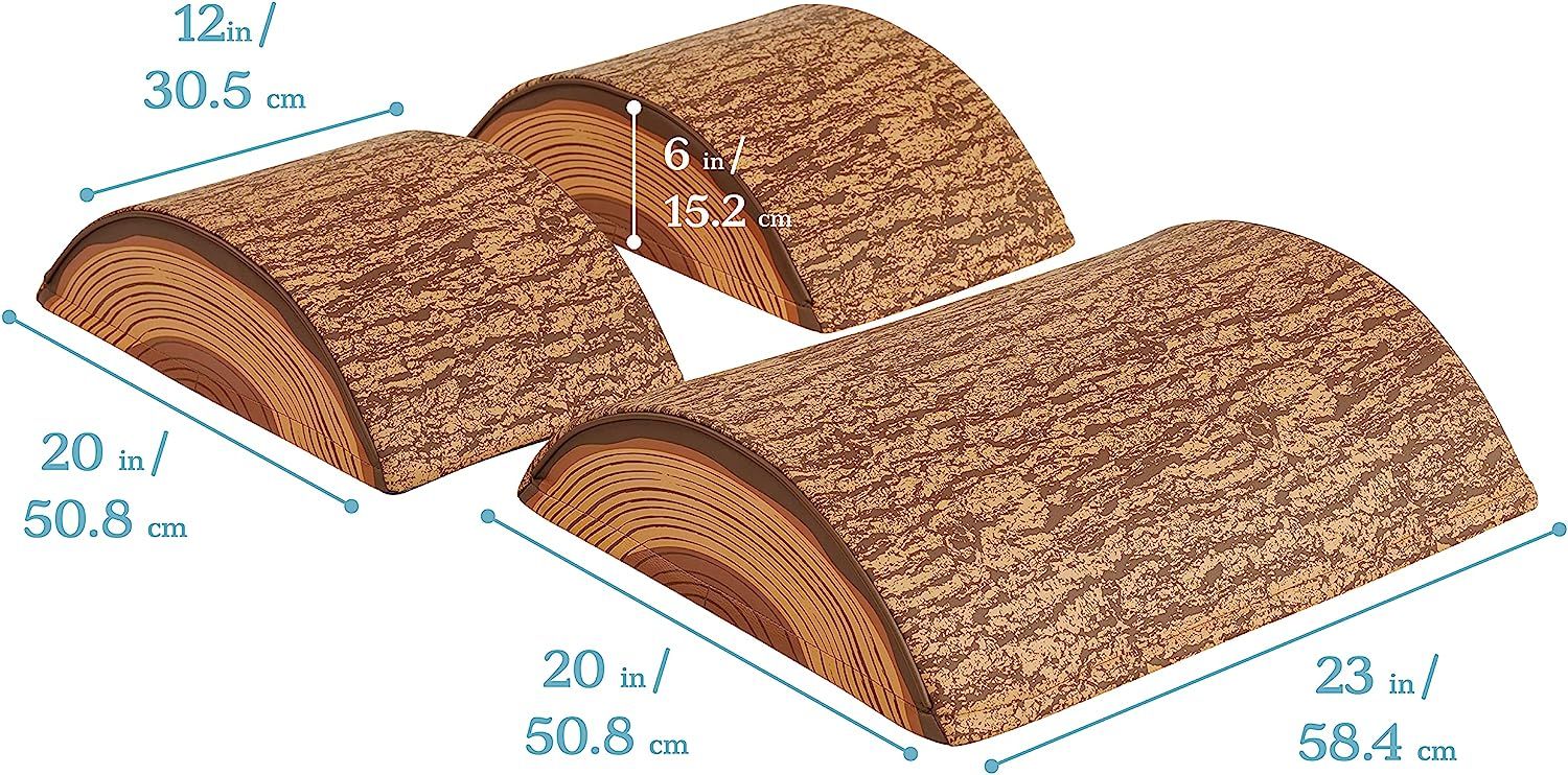 ECR4Kids SoftZone Tree Log Climber Playset, Indoor Toddler Climbing and ...