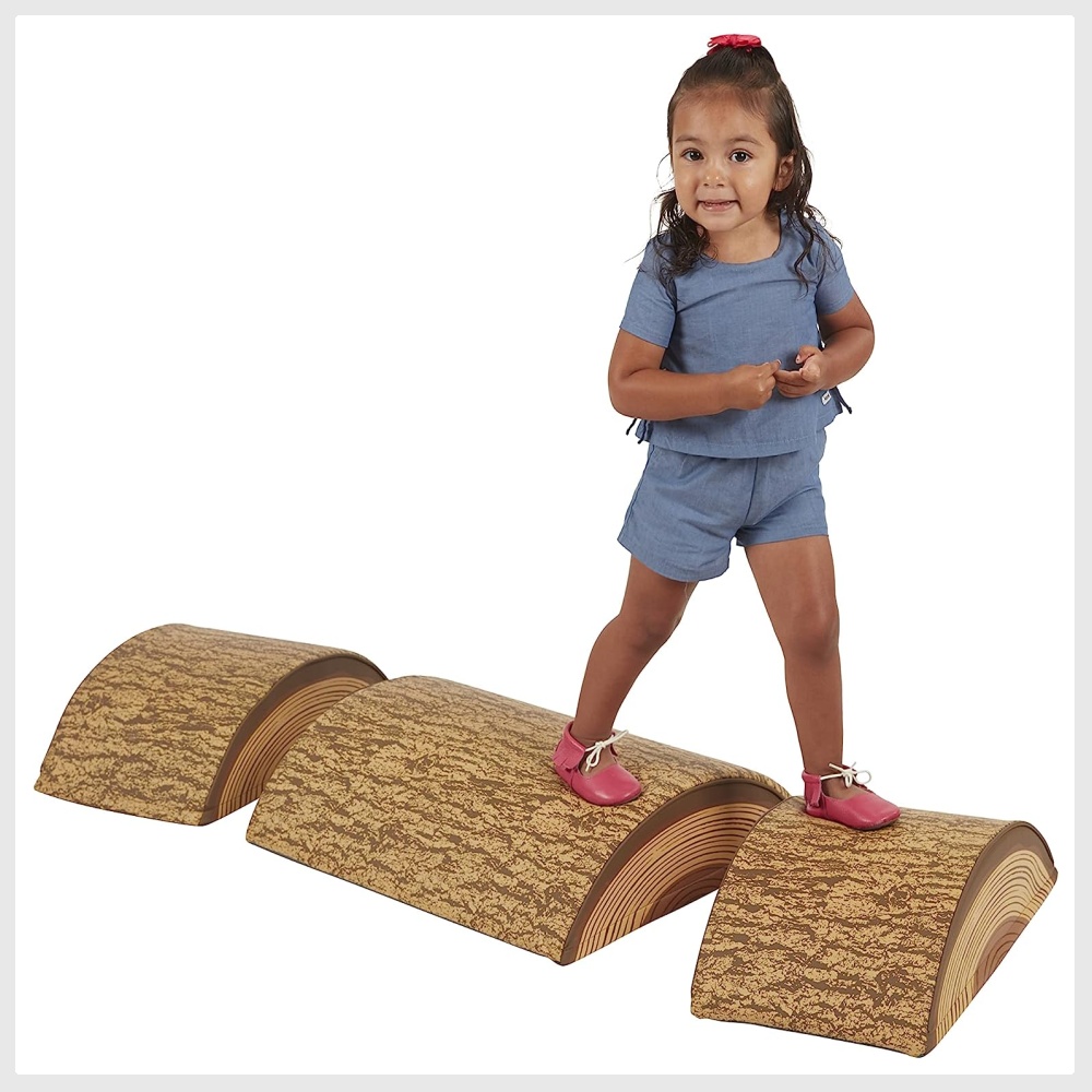 ECR4Kids SoftZone Tree Log Climber Playset, Indoor Toddler Climbing and ...