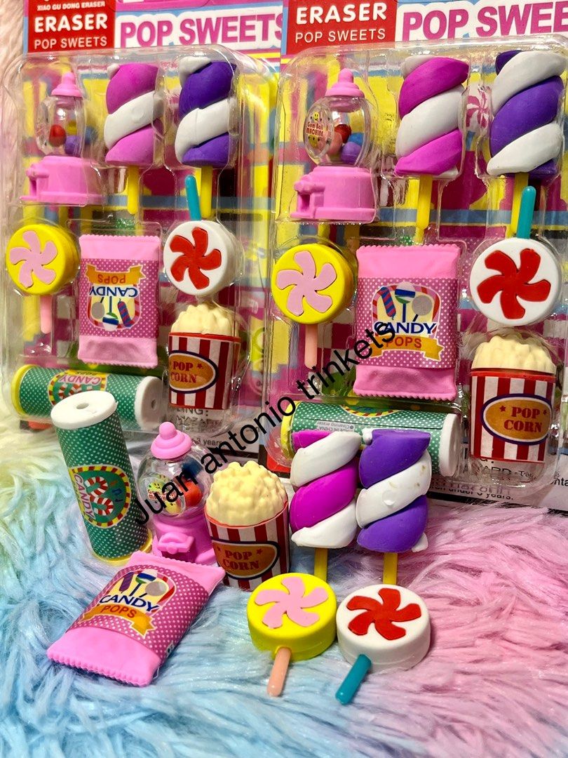 Eraser Pop Sweet Candy set on Carousell