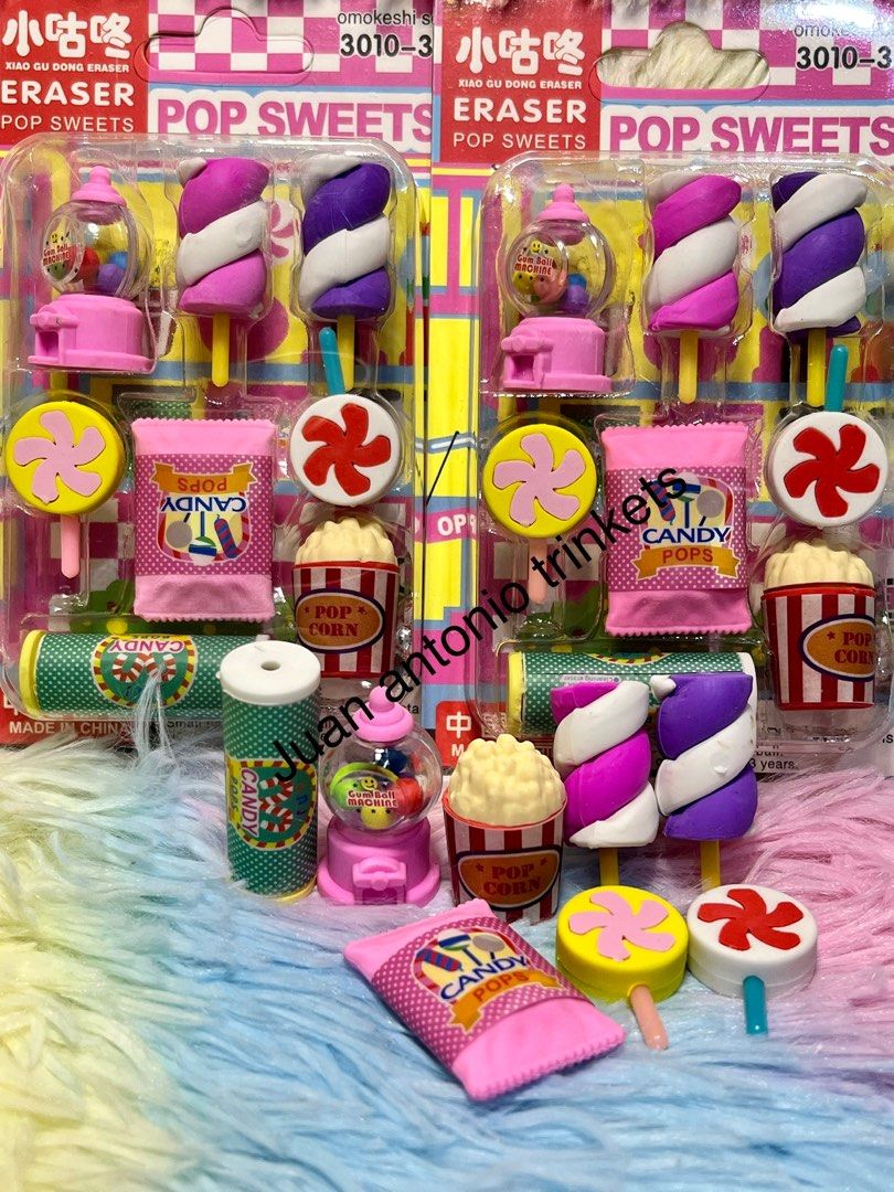 Eraser Pop Sweet Candy set, Hobbies & Toys, Stationary & Craft ...