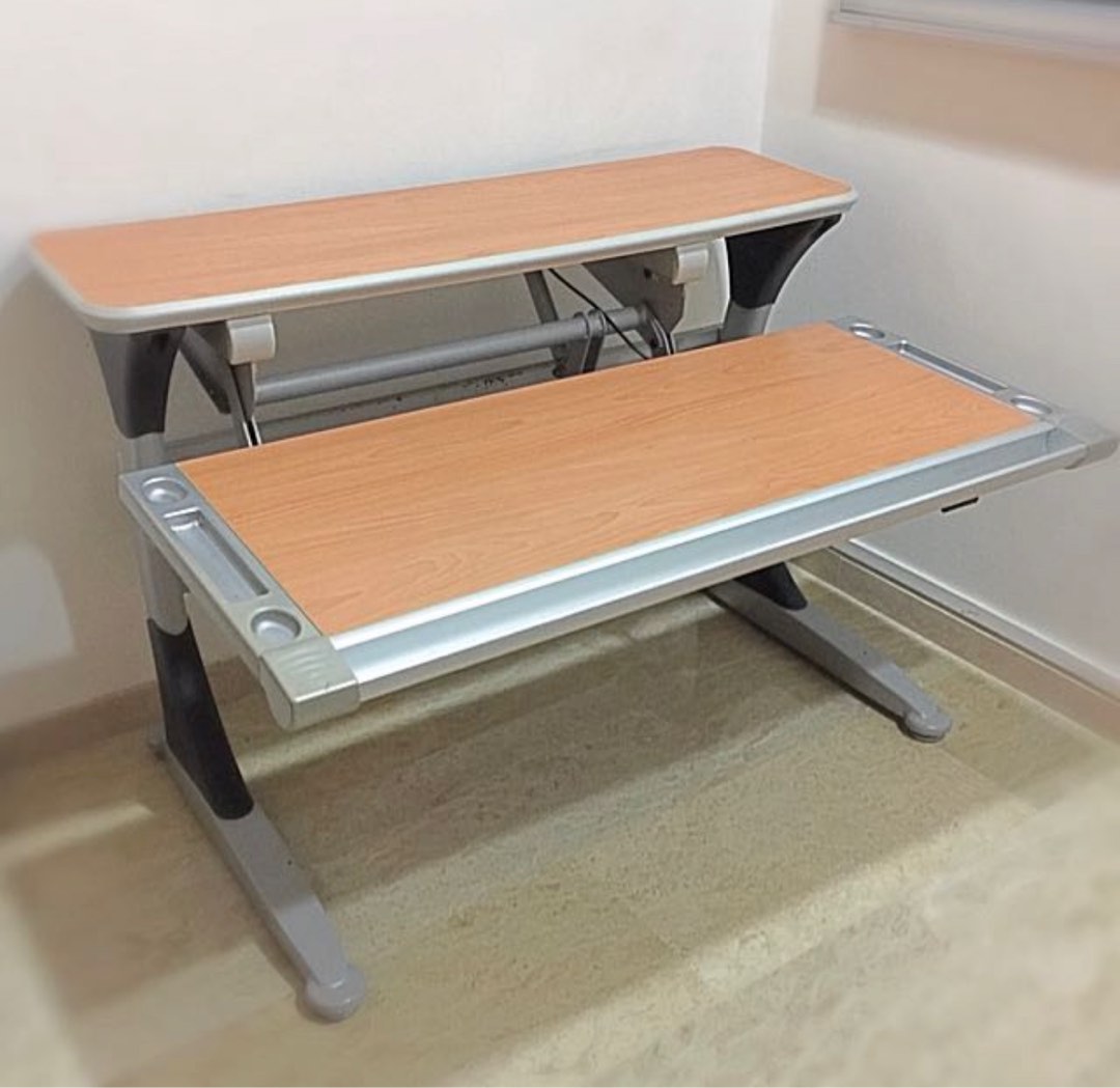 Ergonomic Study Table Kinder Fun Compf Pro, Furniture & Home Living ...