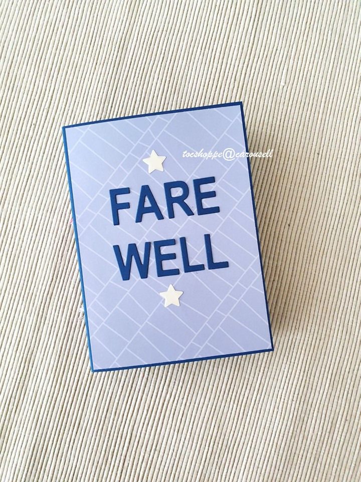 RESERVED Farewell Accordion Scrapbook Card, Hobbies & Toys, Stationery ...