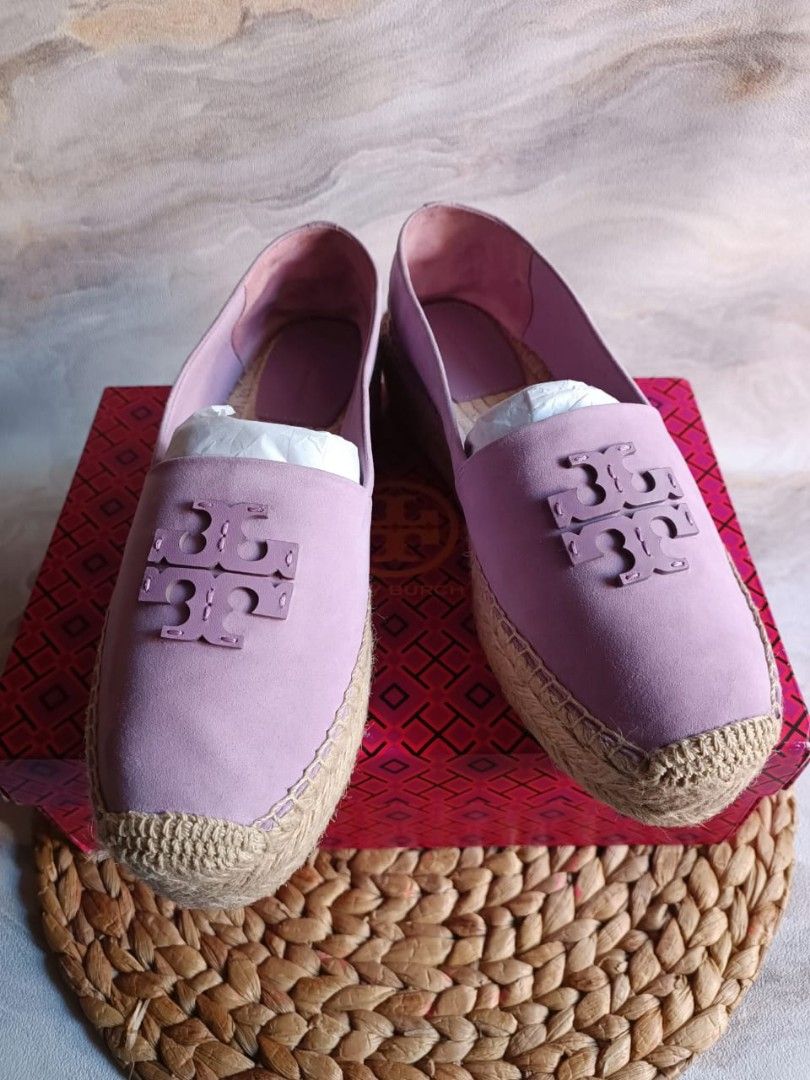 Fast Sale VGC TB Everly Platform Espadrilles Suede Freesia sz 10.5 / tinggi sole 4 cm With box ...