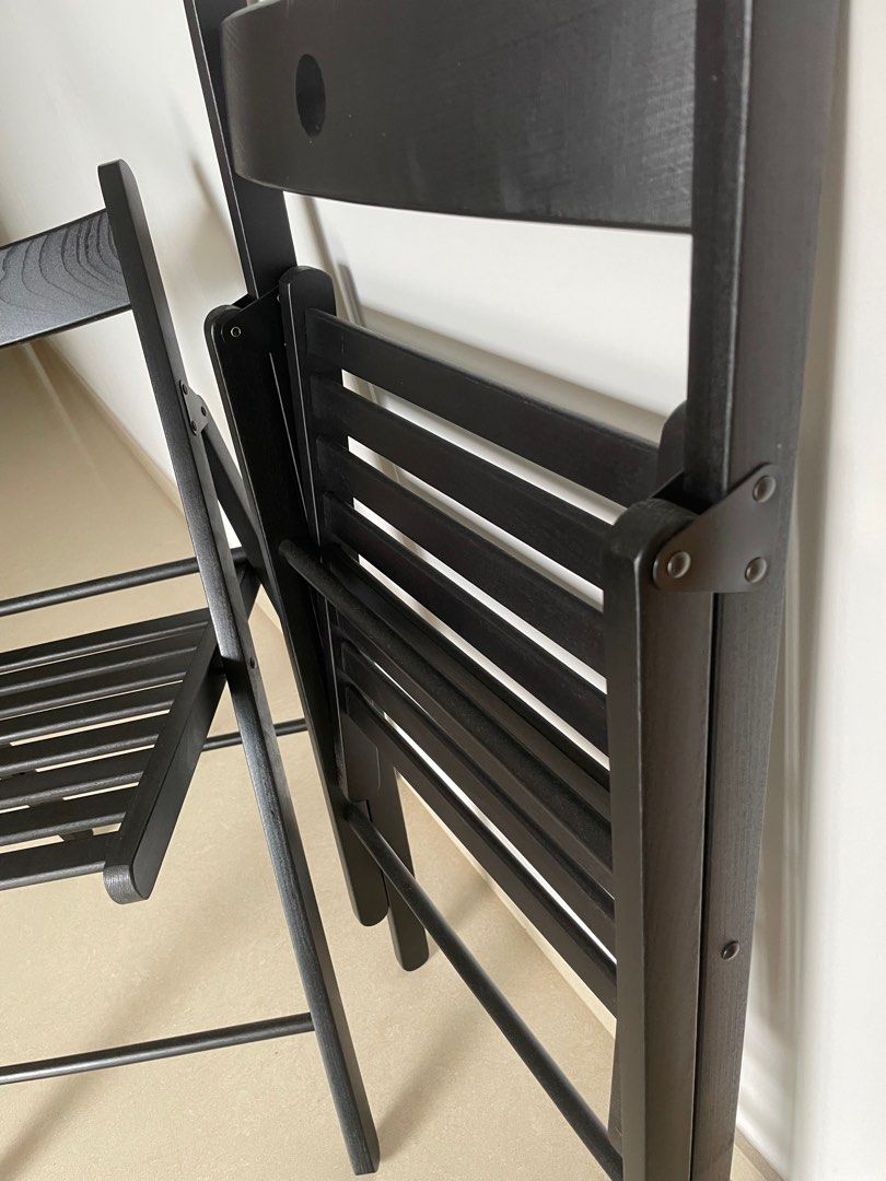 Folding chairs TERJE x 2 from IKEA, Furniture & Home Living, Furniture, Chairs on Carousell