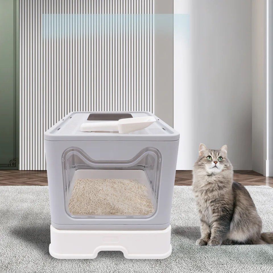 Fully Enclosed Mess Free Cat Litter Box., Pet Supplies, Homes & Other ...