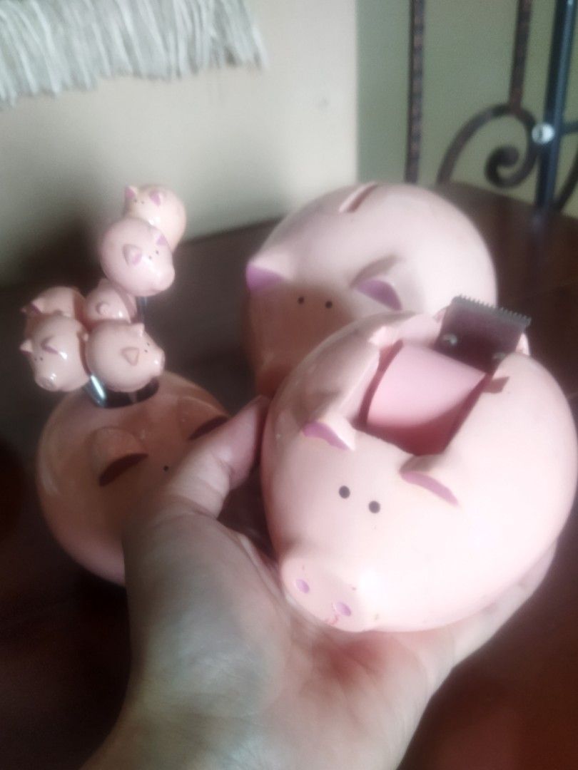 Garpu buah- celengan - tape dispenser bentuk babi, Perabotan Rumah di ...