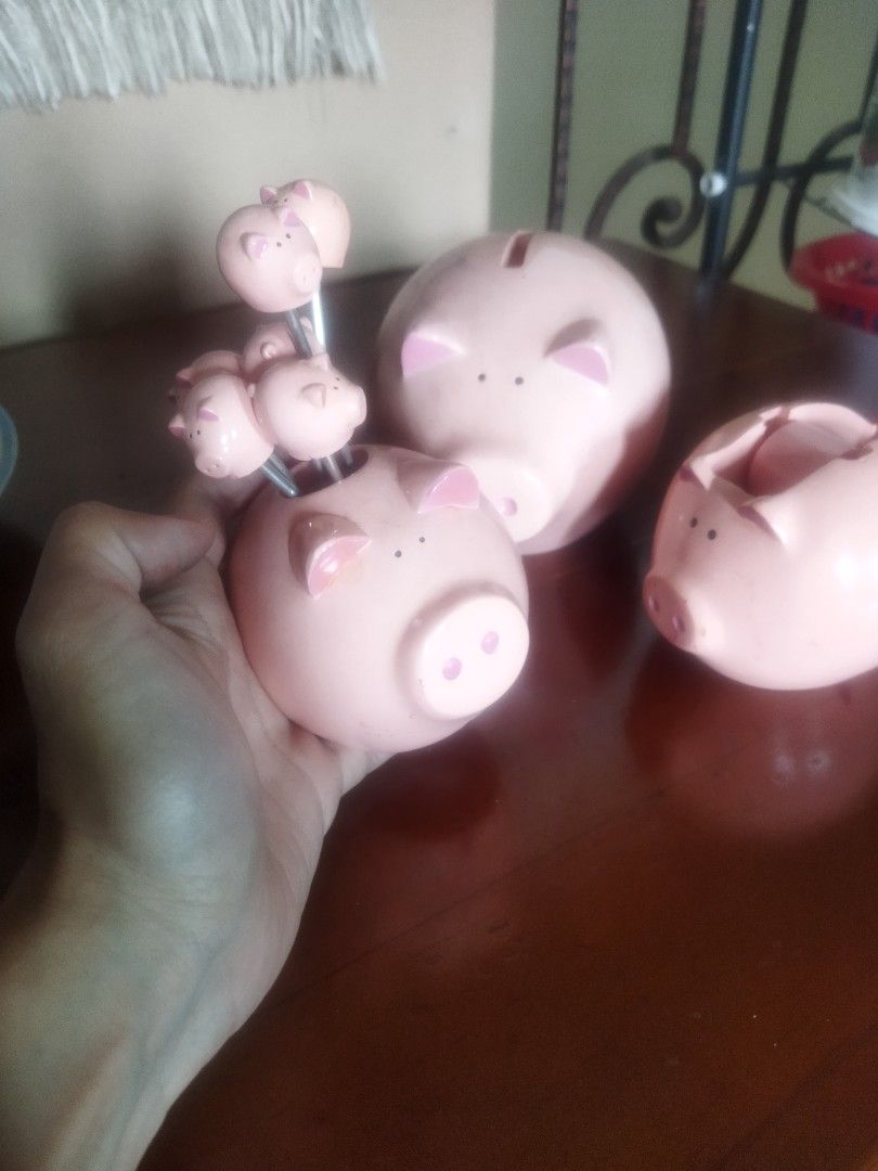 Garpu buah- celengan - tape dispenser bentuk babi, Perabotan Rumah di ...