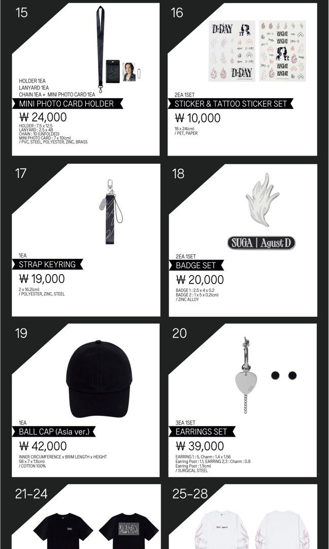 [GO] SUGA AGUST D DDAY SEOUL Official MD, Hobbies & Toys, Collectibles ...
