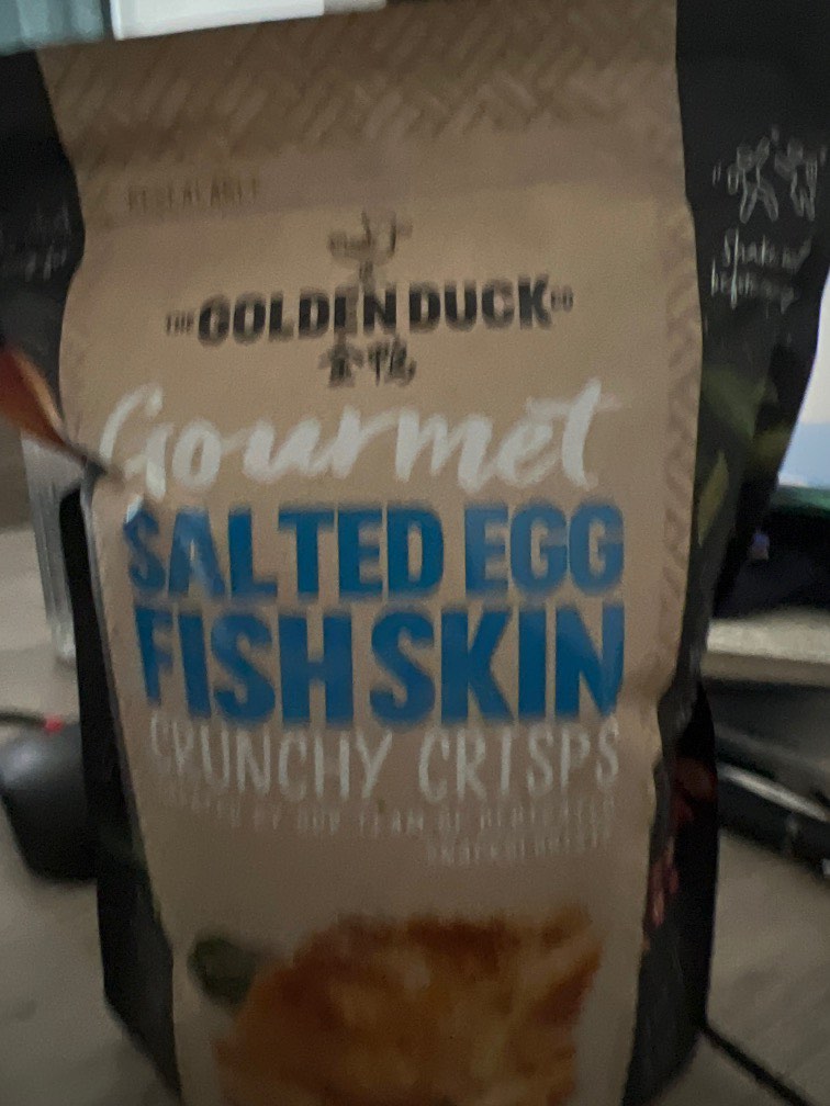 Golden Duck Salted Egg Fish Skin, Food & Drinks, Packaged & Instant ...