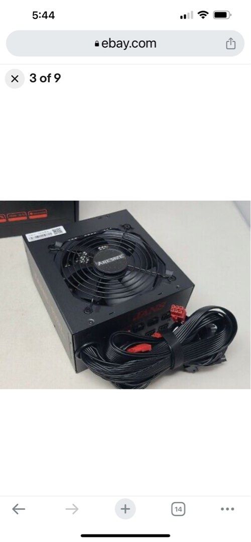 GOLDEN FIELD 650W Power Supply Aresze Jans 80 Plus Bronze AZ650 Semi ...