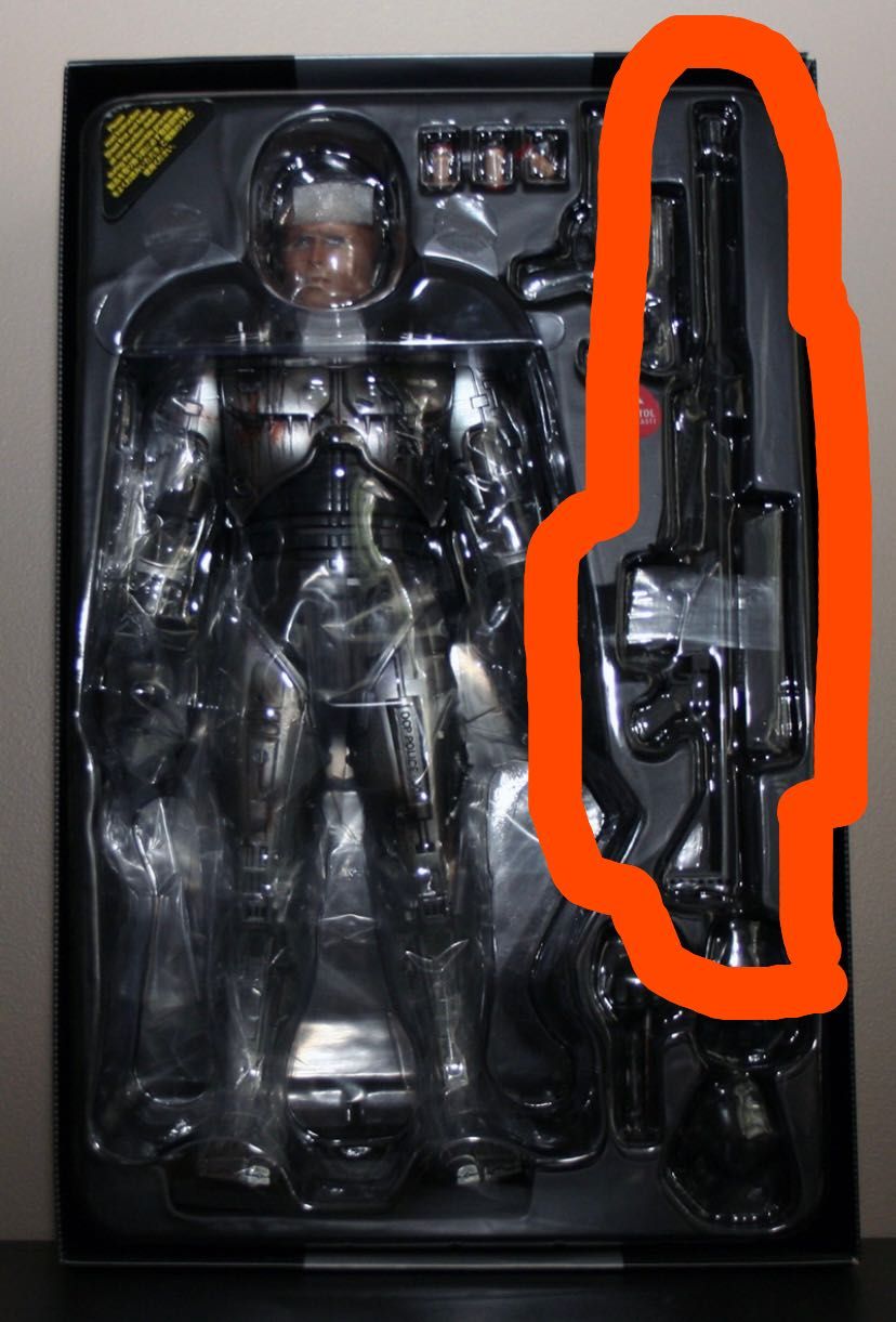 Hottoys Robocop Cobra Assault Cannon figure 1/6 Barrett M82 long-range ...