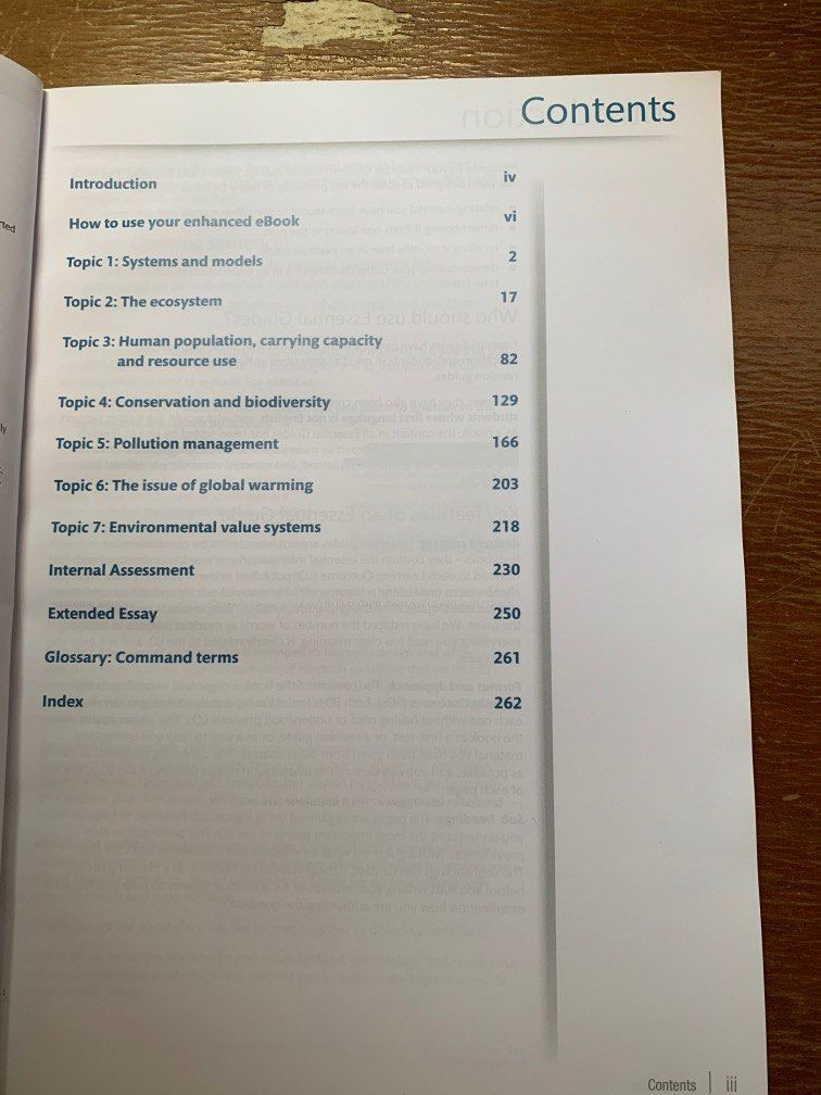 IB Environmental Systems and Societies Textbook, Hobbies & Toys, Books ...