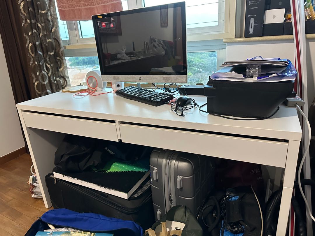 IKEA computer/Study Table, Furniture & Home Living, Furniture, Tables ...