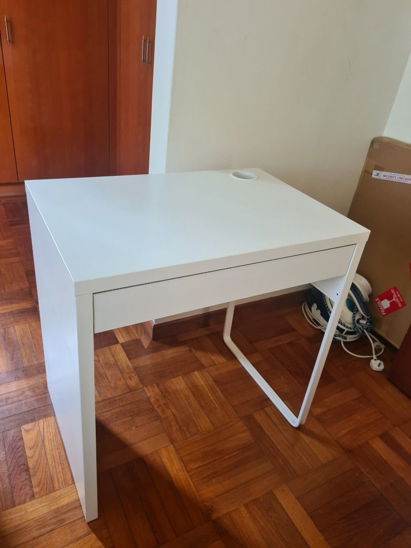 ikea Micke office table, Furniture & Home Living, Furniture, Tables ...