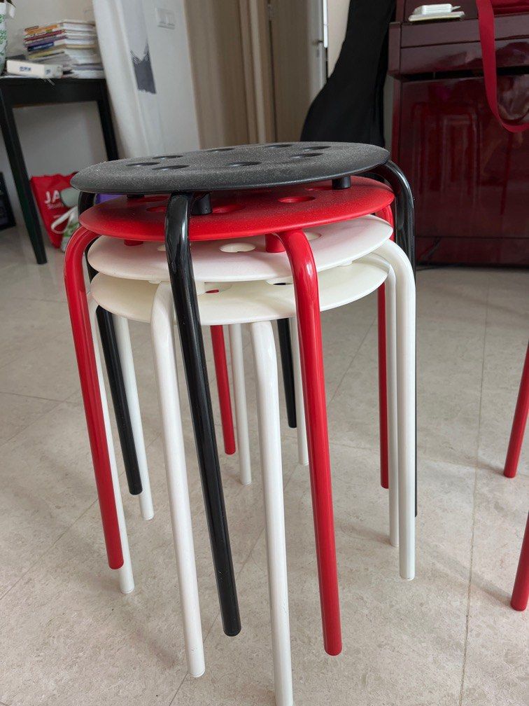 IKEA stools, Furniture & Home Living, Furniture, Chairs on Carousell