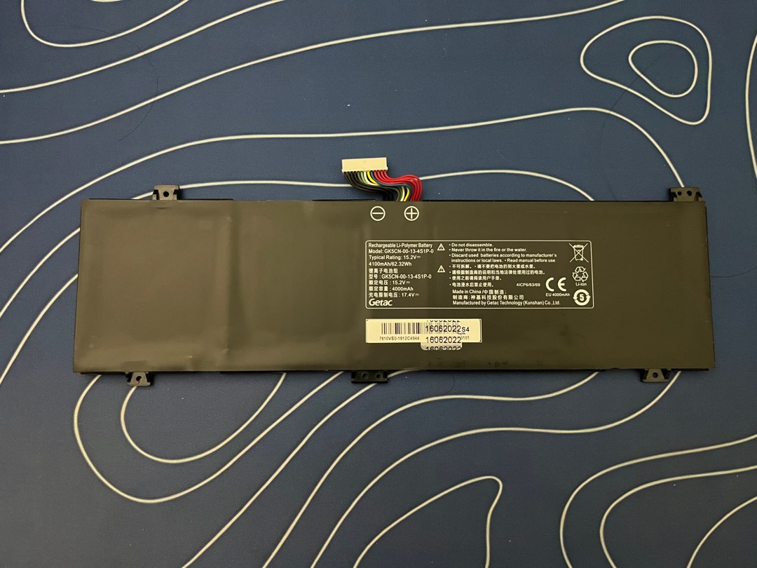 Laptop Battery Getac Illegear, Computers & Tech, Parts & Accessories ...