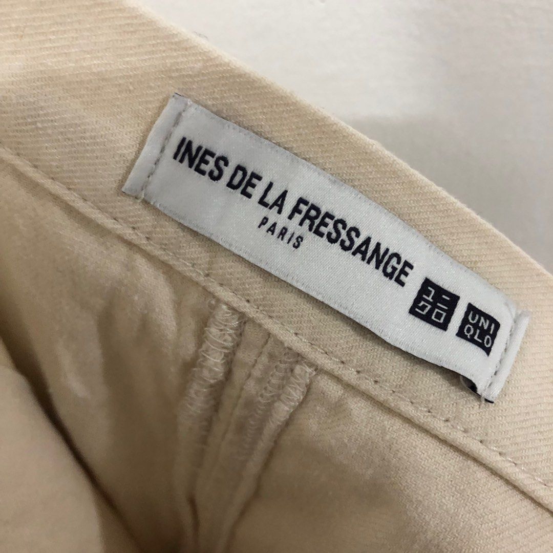 Ines De La Fressange X Uniqlo Linen Blend Wide Leg Cropped Pants on ...