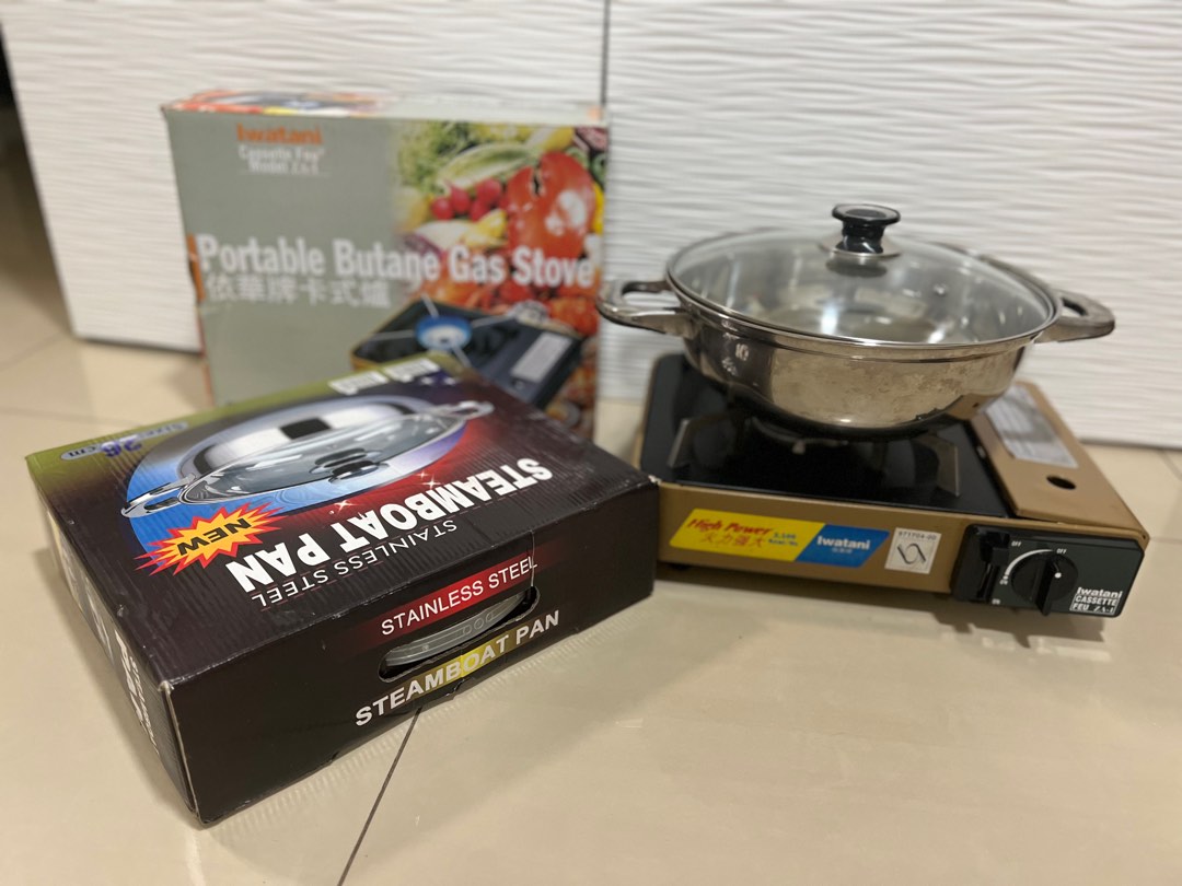 Iwatani steamboat set, Furniture & Home Living, Kitchenware & Tableware ...